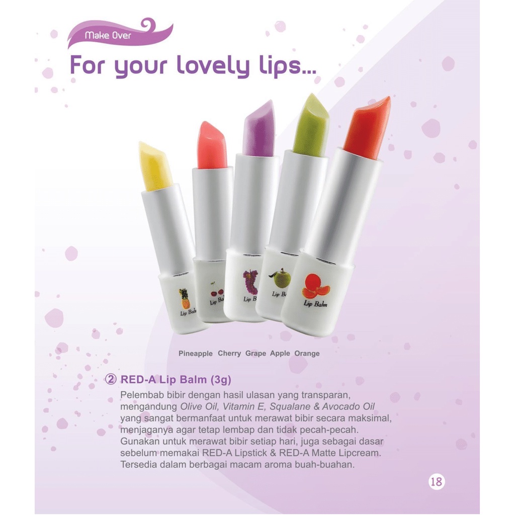 Jual Red-A Lip Balm - 3gr (tersedia 5 varian) | Shopee Indonesia