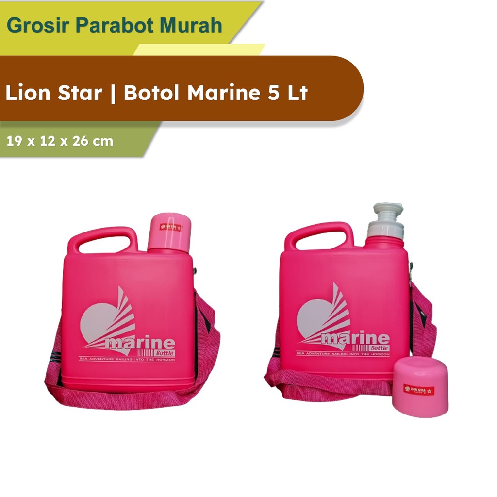 Jual BOTOL PENYIMPANAN AIR UKURAN 5 LITER | LION STAR BOTOL MARINE 5 LITER | Shopee Indonesia
