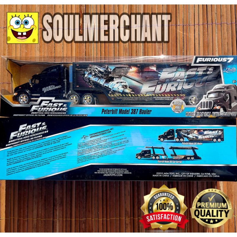 Jual JADA FAST & FURIOUS TRUCK PETERBILT 387 HAULER - TRANSPORT TRAILER ...