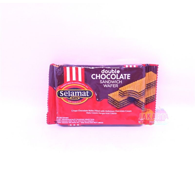 Jual (WAFER) SELAMAT WAFER DOUBLE CHOCOLATE 60G | Shopee Indonesia