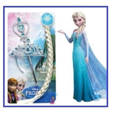 Jual Accesories Frozen Elsa Anna -Rambut Elsa Frozen-Rambut Anna Frozen ...