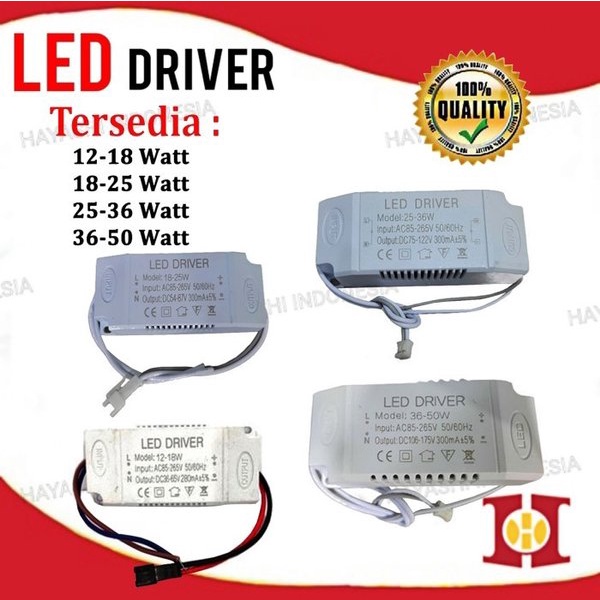 Jual LED Driver Adaptor Switching Power Supply 12-18W 18-25W 25-36W 36 ...