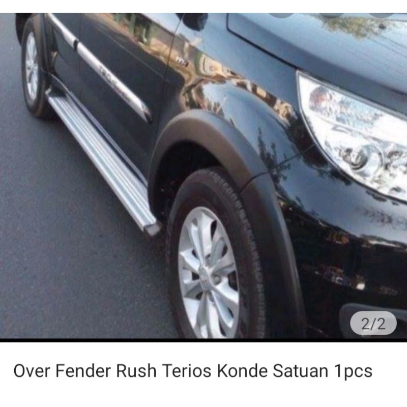 Jual OVER FENDER RUSH TERIOS ( fullset, 4 lingkaran ban ) | Shopee ...