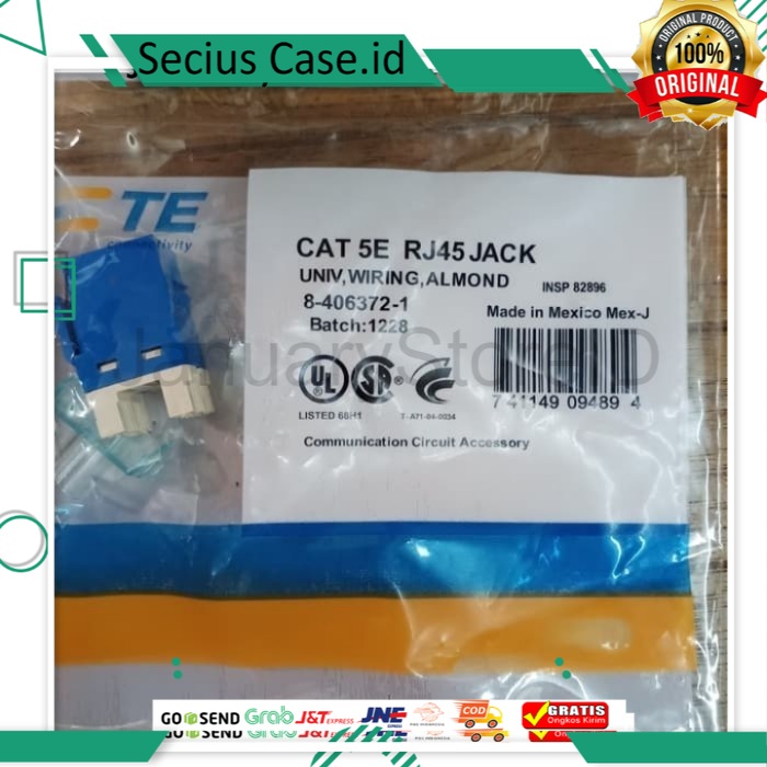 Jual MODULAR JACK RJ45 CAT 5e AMP COMMSCOPE | Shopee Indonesia