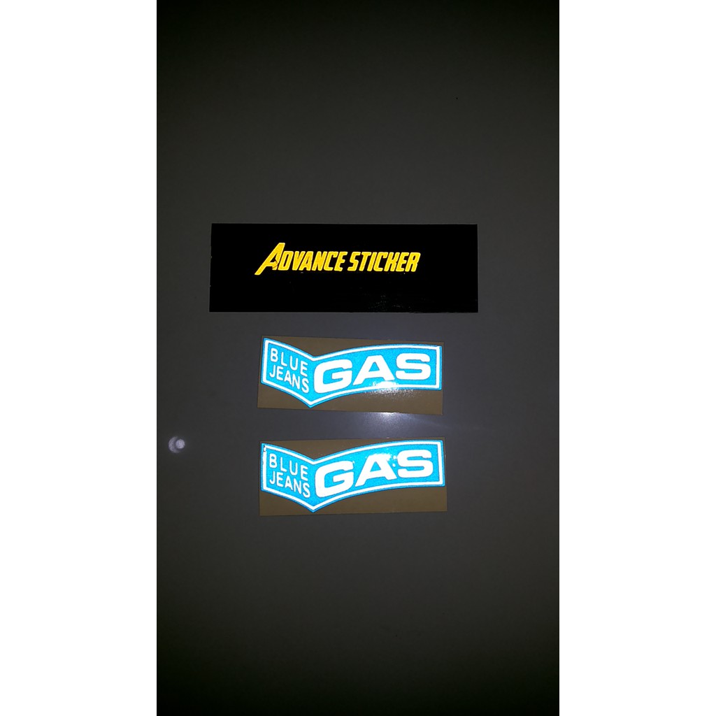 Jual sticker motor blue jeans gas | Shopee Indonesia