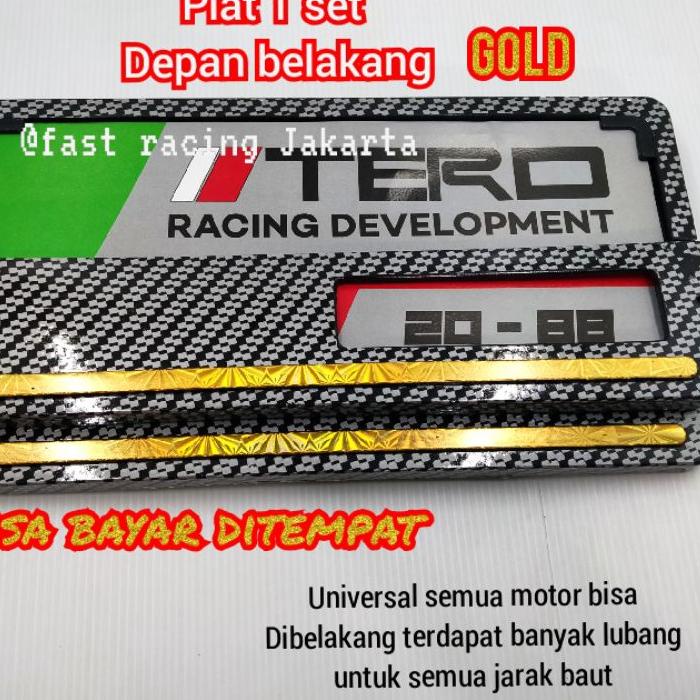Jual Trendy bingkai plat carbon motor / dudukan plat motor nomor ...