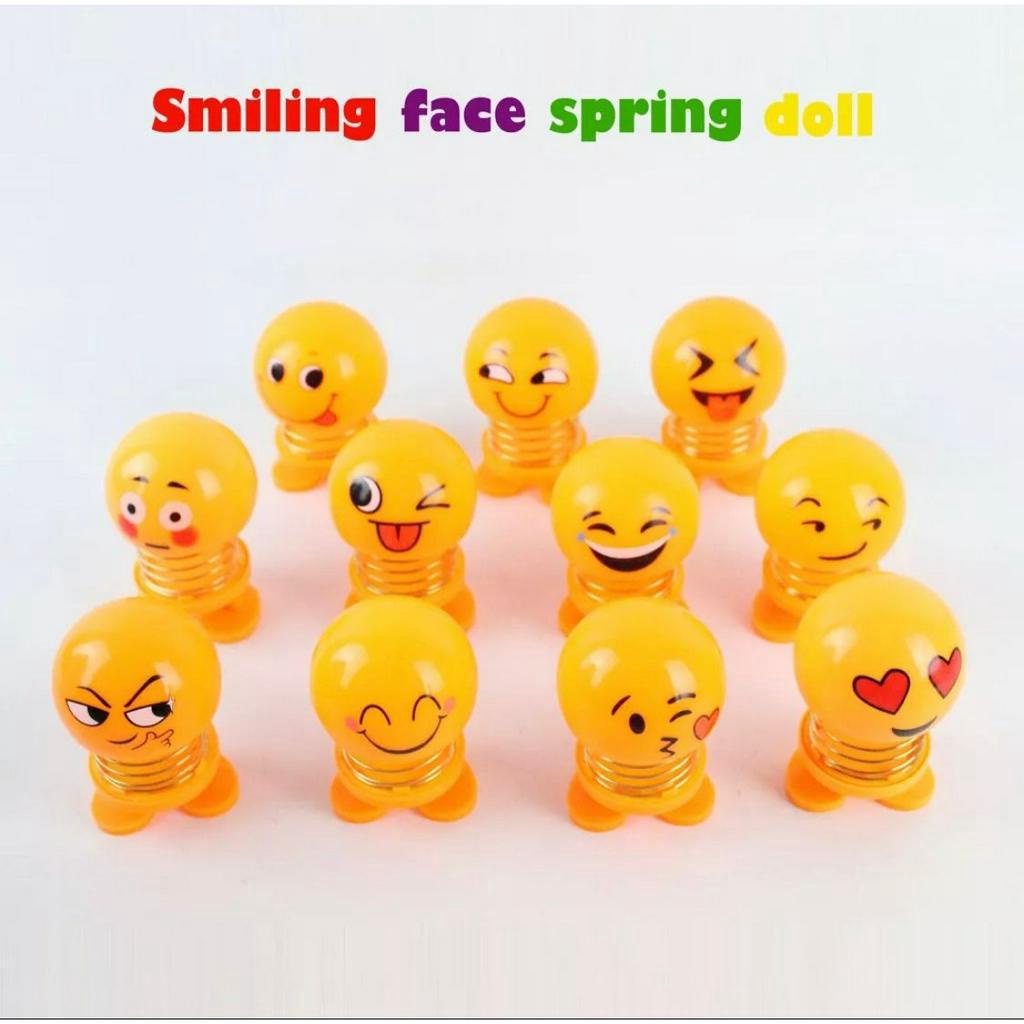 Jual Boneka Dashboard Mobil Emo Goyang Pajangan Emoticon Smile Emoji ...