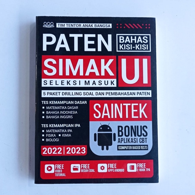 Jual Buku Paten Bahas Kisi-kisi Ujian Masuk UGM UM UGM Simak UI Soshum Saintek 2022 2023 Free ...