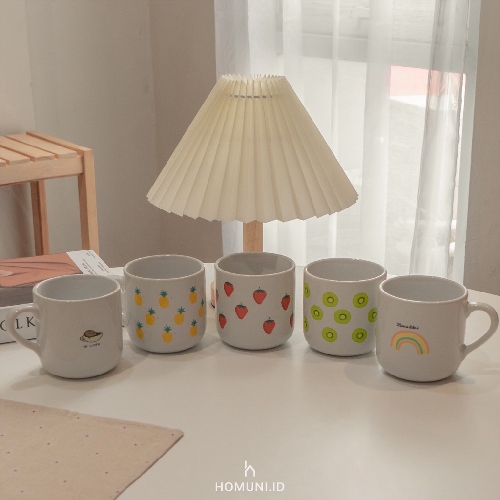 Jual Lovely Design Coffee Mug/Milk Cup/Gelas Lucu Aesthetic/Cereal ...