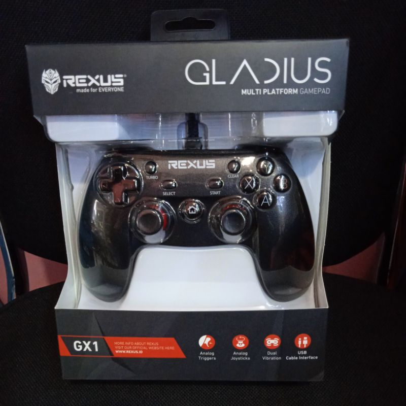 Jual Rexus Gladius GX1 Stick Gaming Gamepad Controler USB PC Joystick ...