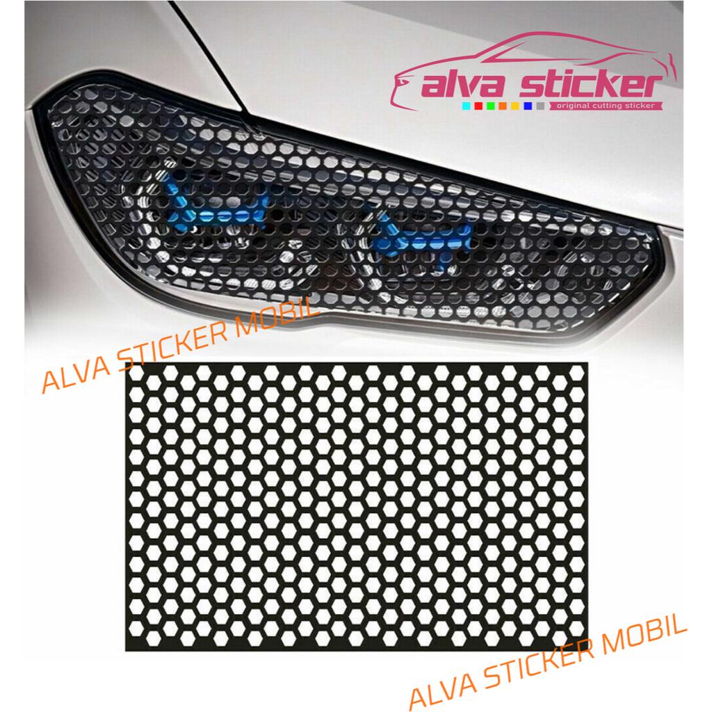 Jual high quality sticker stiker cover lampu mobil jaring laba laba die ...