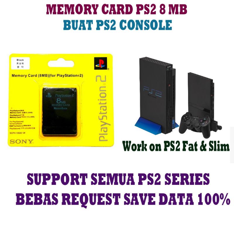 Jual Memory Card PS2 8MB - Bebas Request Save Data Game | Shopee Indonesia