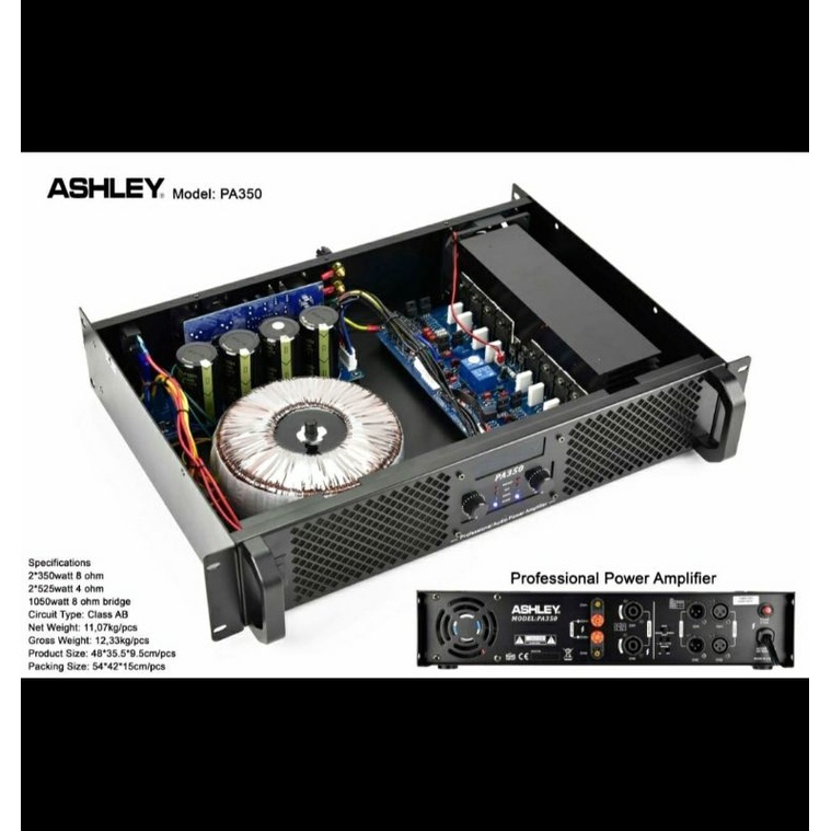 Jual POWER AMPLIFIER ASHLEY PA350 PA 350 ORIGINAL | Shopee Indonesia