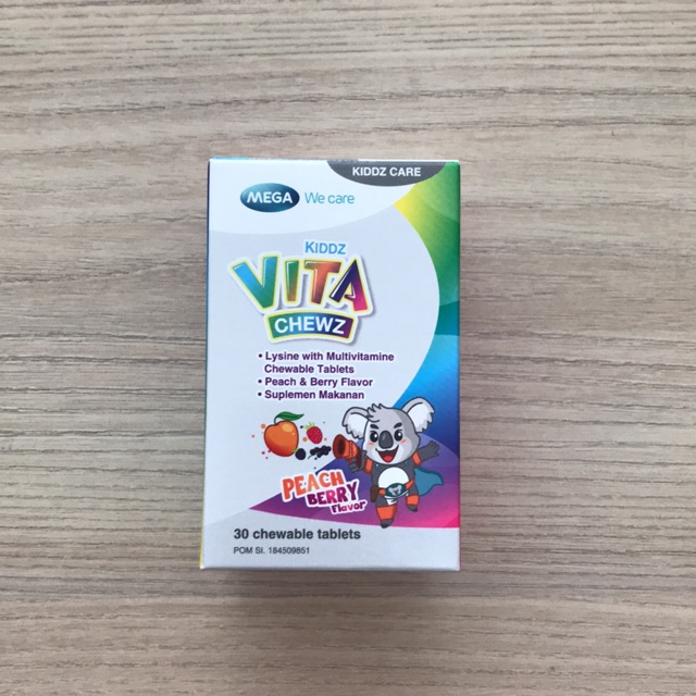 Jual Vita Chewz Kiddz Mega We Care 30 Chewable Tablet | Shopee Indonesia