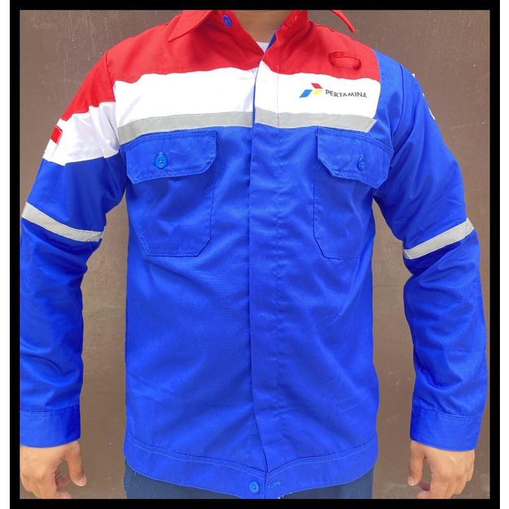 Jual [READY STOCK] SERAGAM PERTAMINA / KEMEJA WEARPACK / SAFETY ...