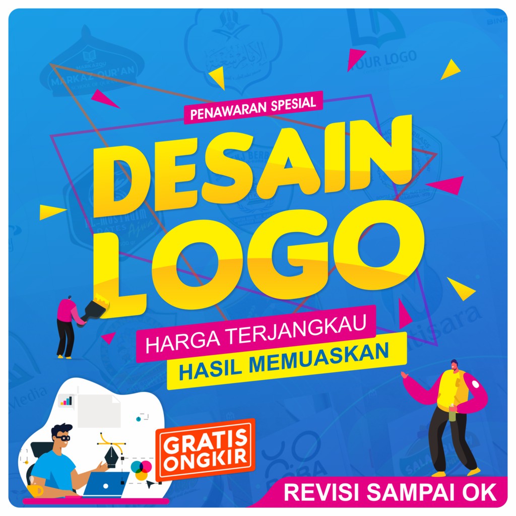 Jual Jasa Desain Logo [BERKAH, AMANAH, PROFESIONAL] | Shopee Indonesia