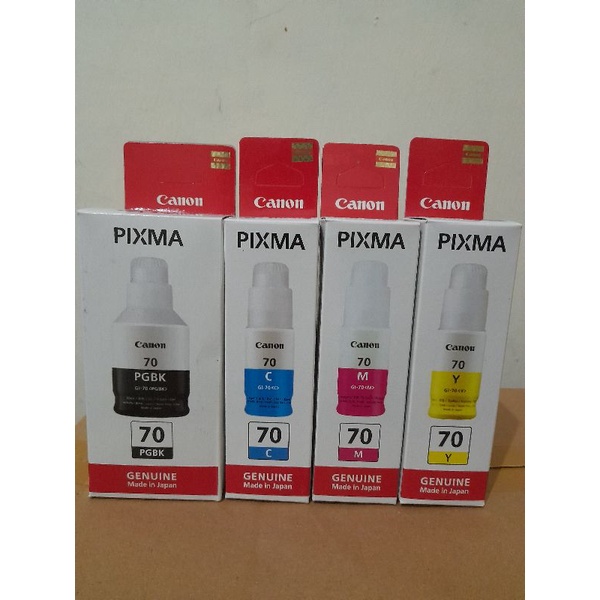 Jual Tinta Canon 70 Premium 1 Set ( PGBK C M Y ) | Shopee Indonesia