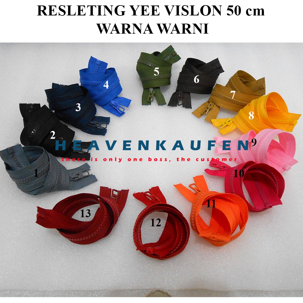 Jual Resleting YEE vislon 20" inchi 50 cm Gigi Jagung plastik besar ...