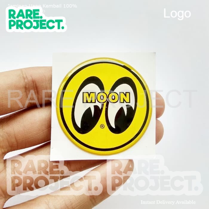 Jual MOONEYES BULAT EMBLEM STIKER RESIN LENTUR AKSESORIS BODY MOTOR DAN ...