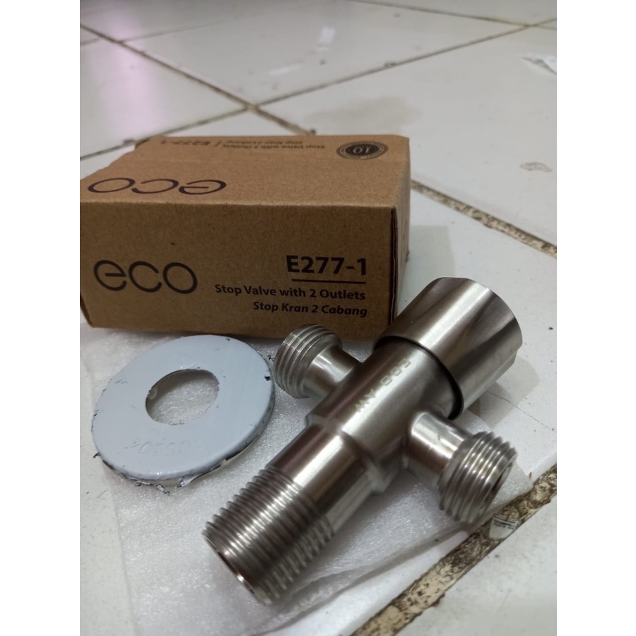 Jual Stop Kran 2 Cabang TOTO ECO E277-1 | Shopee Indonesia