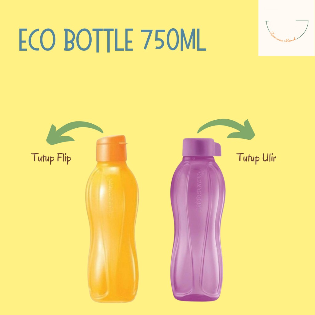 Jual Eco Bottle 750ml Tutup Ulir / Botol Minum Tupperware Original ...