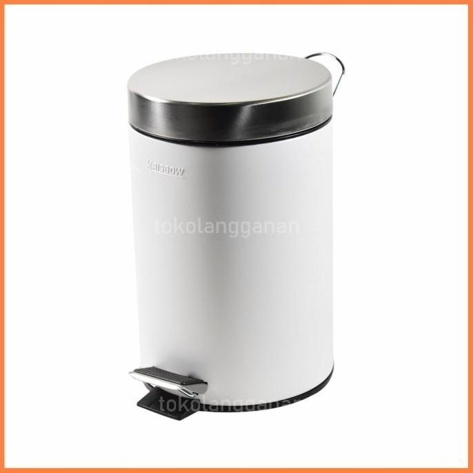 Jual Krisbow 3 Ltr Tempat Sampah Softclose Bulat - Putih B2Krppjsga | Shopee Indonesia