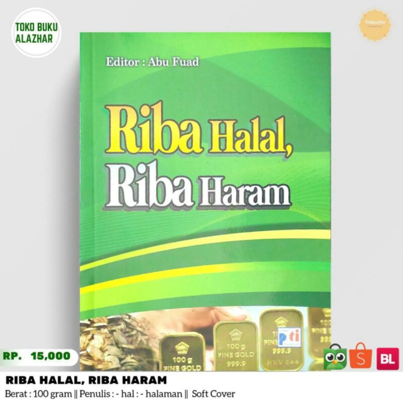 Jual Buku Riba Halal, Riba Haram | Pustaka Thariqul Izzah | Shopee ...