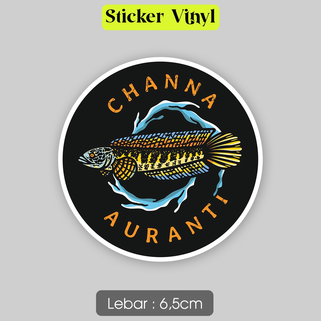 Jual Stiker Channa Auranti Snakehead Fish Sticker Vinyl Satuaan Motif ...