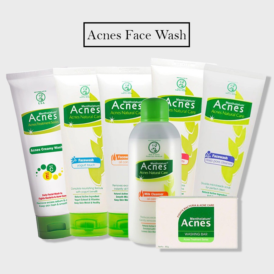 Jual ACNES FACE WASH | creamy deep pore milk cleanser oil control ...