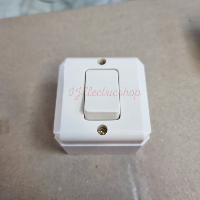 Jual SAKLAR ENGKEL OUTBOW BROCO SAKLAR TEMPEL TUNGGAL SINGLE NEW GEE ...