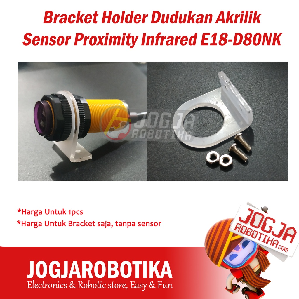 Jual Bracket Holder Dudukan Akrilik Sensor Proximity Infrared E18-D80NK ...