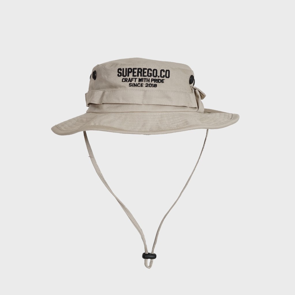 Jual Superego Topi Jungle Hat | Topi Rimba Grey Bordir | Shopee Indonesia