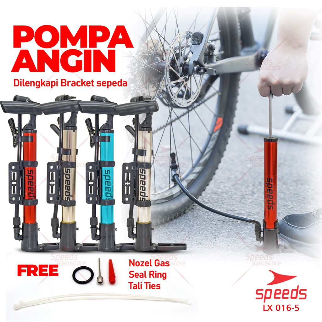 Jual Pompa Angin Speeds Sepeda Ban Bola Portable Kecil / Sedang ...