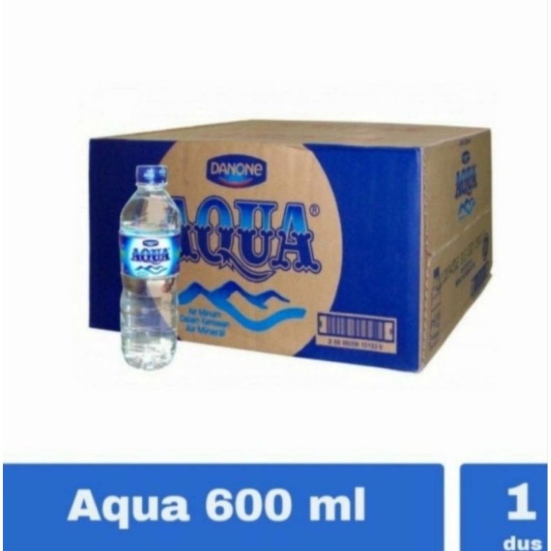 Jual AQUA 600 ML 1 DUS ISI 24 BOTOL | Shopee Indonesia