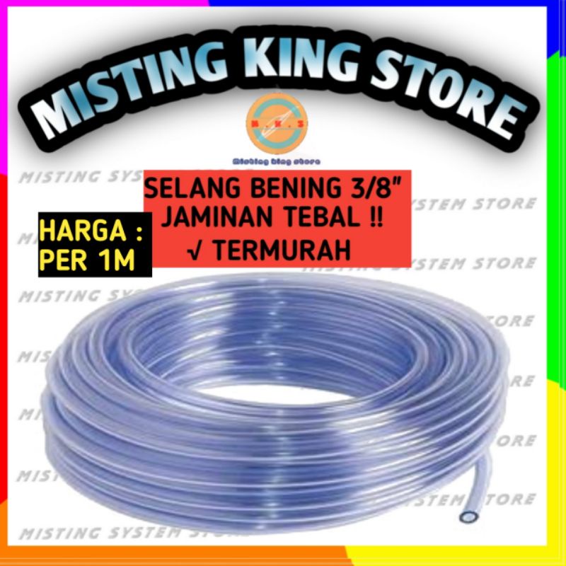 Jual SELANG AIR BENING 3/8 TEBAL TRANSPARAN ALAT SIRAM AQUARIUM ...