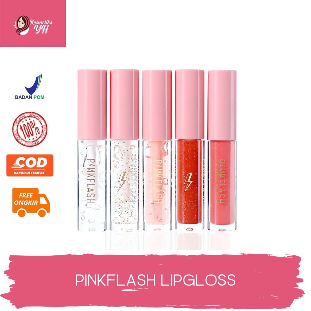 Jual PINKFLASH LIPGLOS KOSMETIK KECANTIKAN BIBIR PINK FLASH LIPGLOS ...