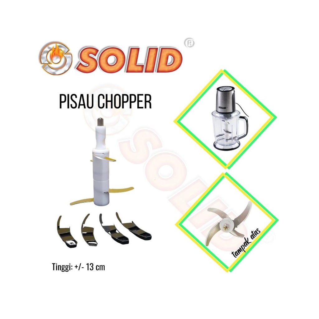 Jual Pisau Chopper SOLID SL-CP 150-LB | Shopee Indonesia