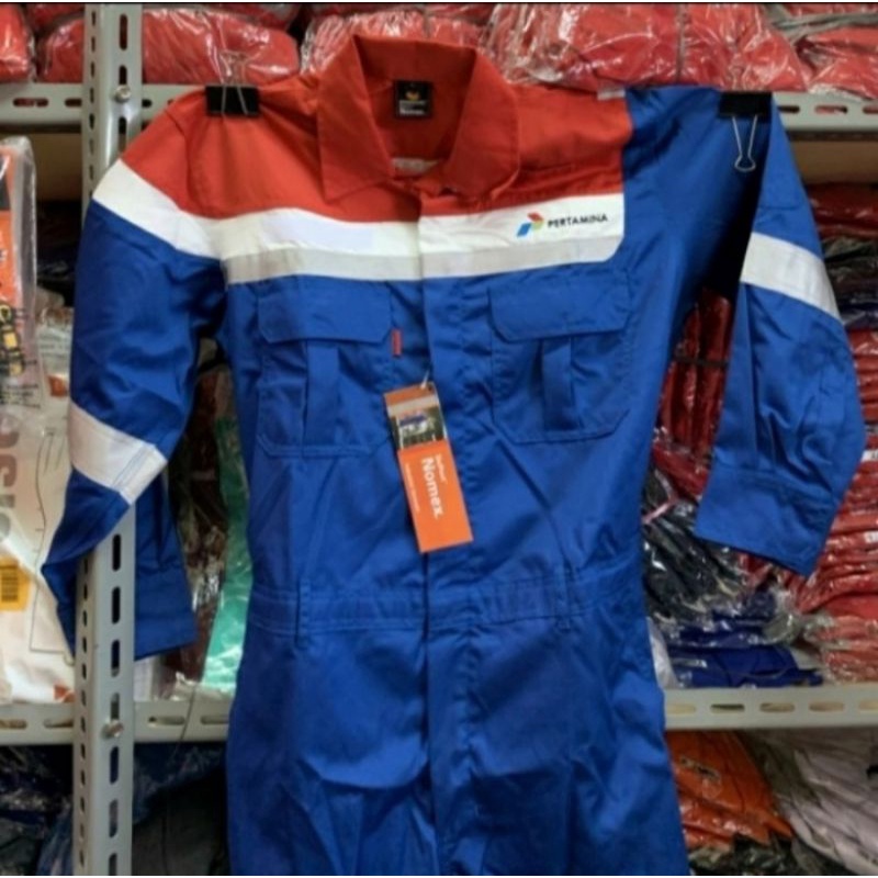 Jual WEARPACK COVERALL SAFETY PERTAMINA ORIGINAL | Shopee Indonesia