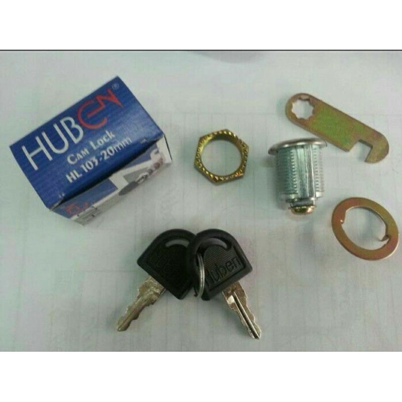 Jual KUNCI LOKER | KUNCI KAIT | CAMLOCK 20mm HUBEN | Kunci Loker Kait ...