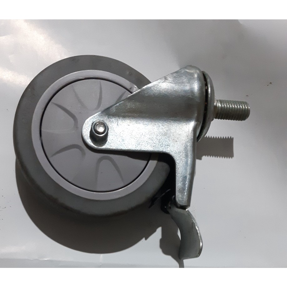 Jual Roda rumah sakit karet 5 inch hidup+rem | Shopee Indonesia