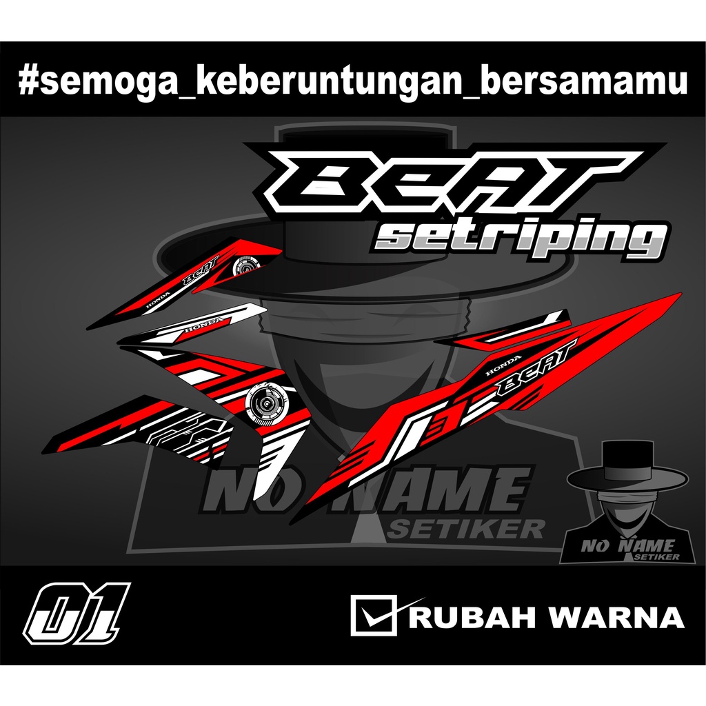 Jual Striping stiker setiker Motor Beat esp (dm1) 2016 2017 2018 2019 ...