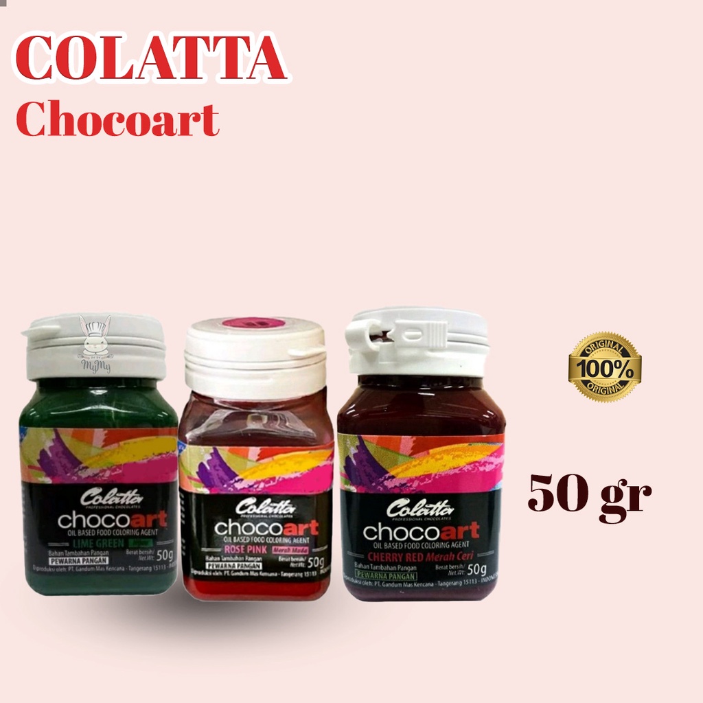 Jual COLATTA CHOCOART BOTOL 50GR - PEWARNA COKLAT OIL BASE - PEWARNA ...