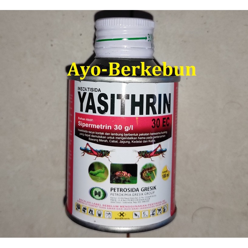 Jual Insektisida Yasithrin 30 EC 100 ml / Pembasmi hama Yasithrin 30 EC ...