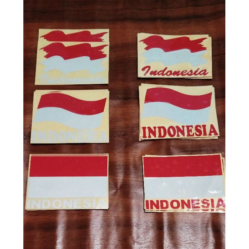 Jual BENDERA INDONESIA STICKER CUTTING STIKER BENDERA INDONESIA ...