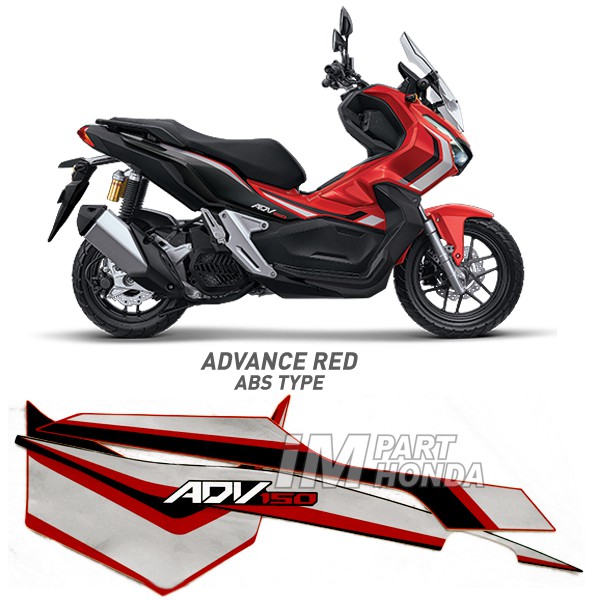 Jual Stiker ADV 150 K0W 2019 Merah Advance Red Type ABS | Shopee Indonesia