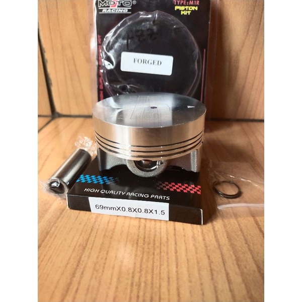 Jual piston atau seher kit forging forged flat head moto 1 racing buat ...