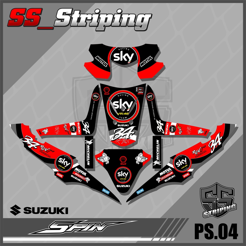 Jual Decal Sticker Full Body Spin 125 R - Sticker Full Body Spin 125 R ...