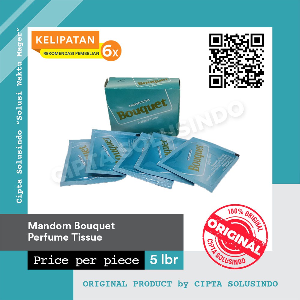 Jual Tissue - Mandom - Bouquet Perfume Tissue (per pack = 5 tissue ...