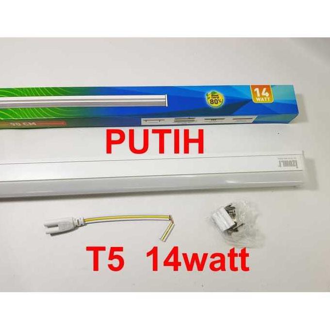 Jual Lampu Set neon tube 14 watt cahaya PUTIH TL T5 LED 90cm Merk IZUNLI | Shopee Indonesia