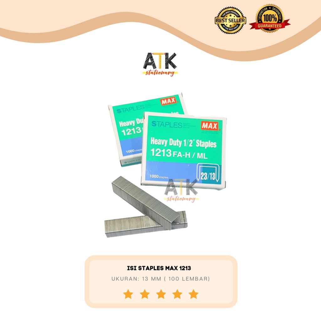 Jual Isi Staples Max 1213 FA-H/ML Heavy Duty atk | Shopee Indonesia